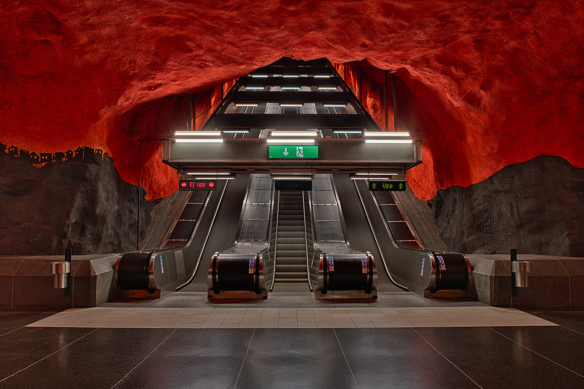 Solna Centrum Tunnelbana, Stockholm, Schweden @ Nitsche Photography